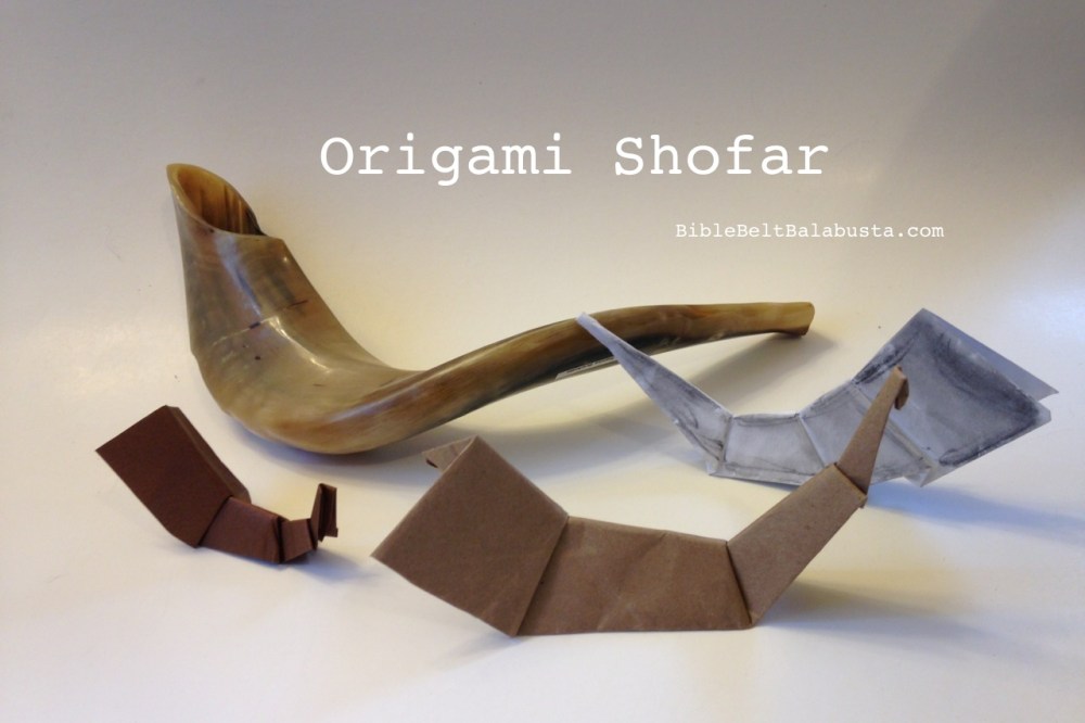 Origami Shofar | Bible Belt Balabusta