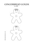 Gingerbread Golem coloring page | Bible Belt Balabusta
