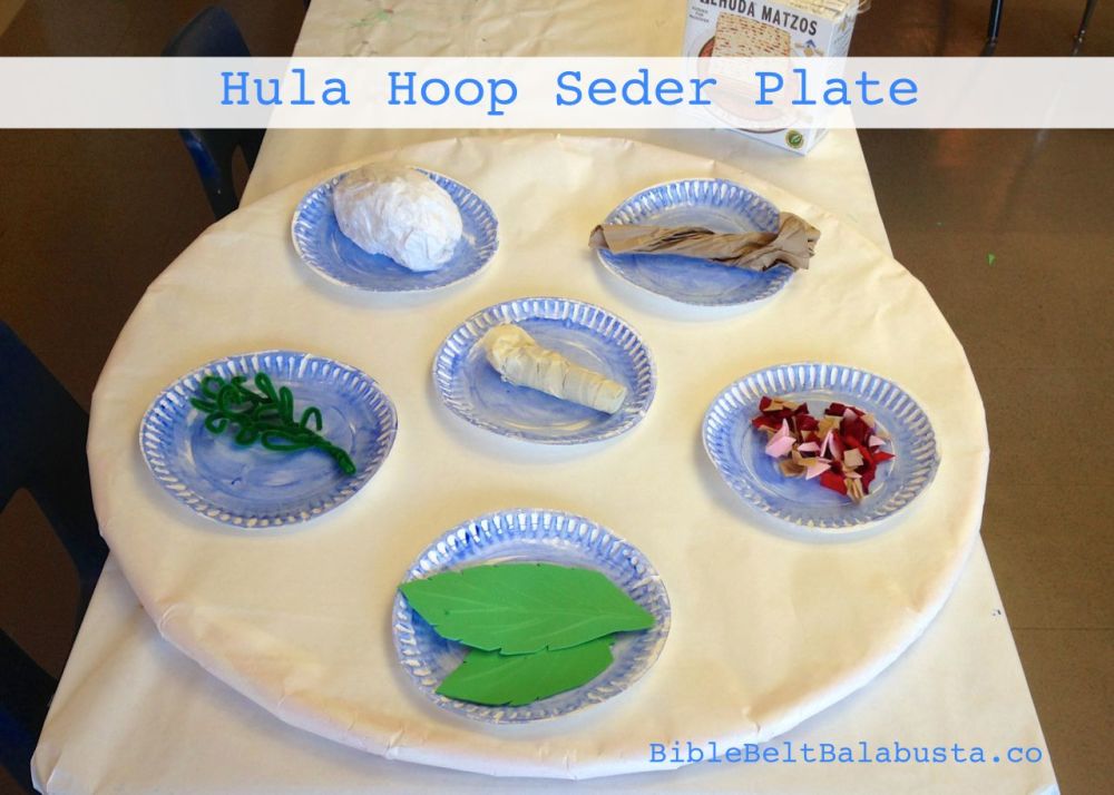 Hula Hoop Seder Plate: BIG Upcycle for Kids | Bible Belt Balabusta