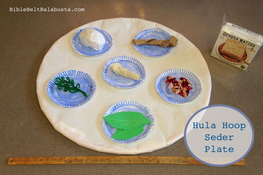 Hula Hoop Seder Plate: BIG Upcycle for Kids | Bible Belt Balabusta