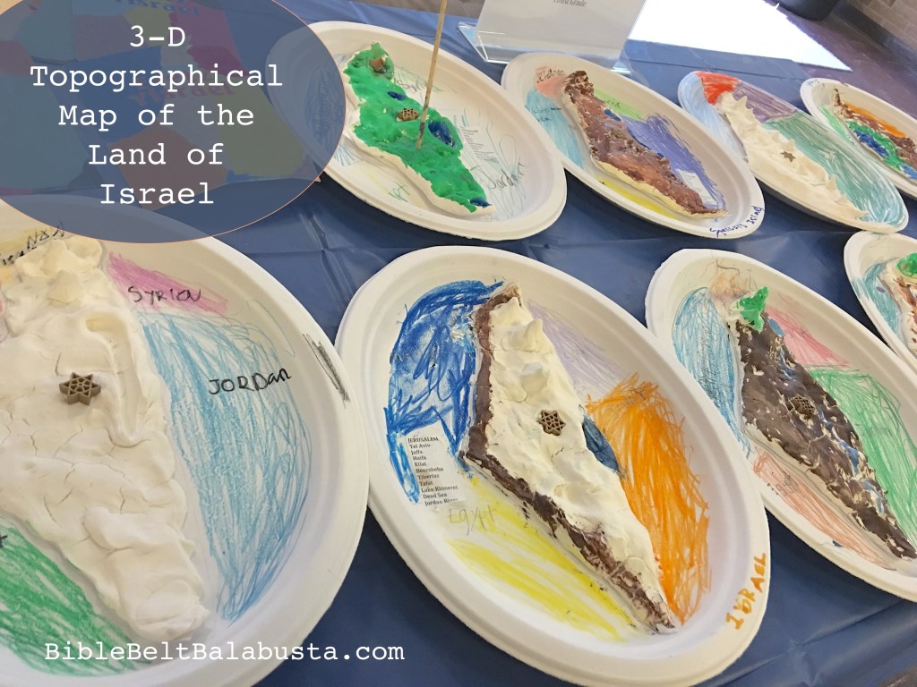3-D Clay Topographical Maps of Israel | Bible Belt Balabusta